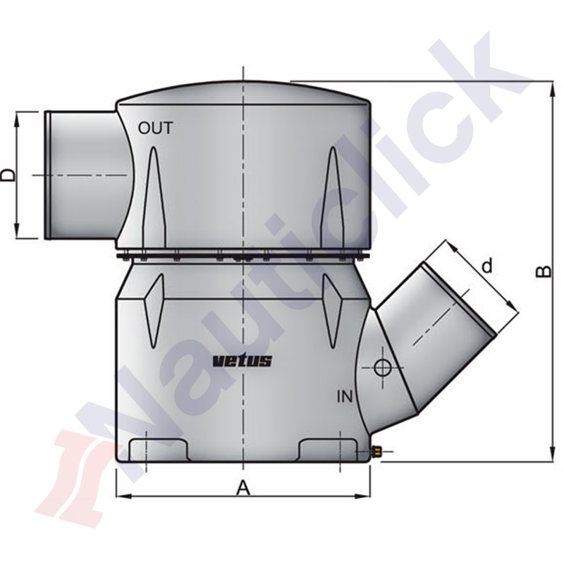 VETUS WATERLOCK TYPE MGS6456A